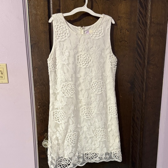 Olga | Dresses | Olga White Floral Lace Mini Dress | Poshmark